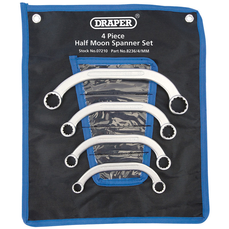 Draper Half Moon Obstruction Ring Spanner Set (4 Piece) DRA-07210 ...