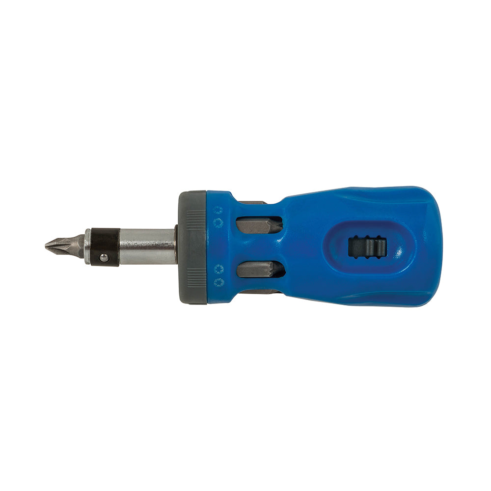 Silverline 12-in-1 Stubby Ratchet Screwdriver Display Box 12pce ...